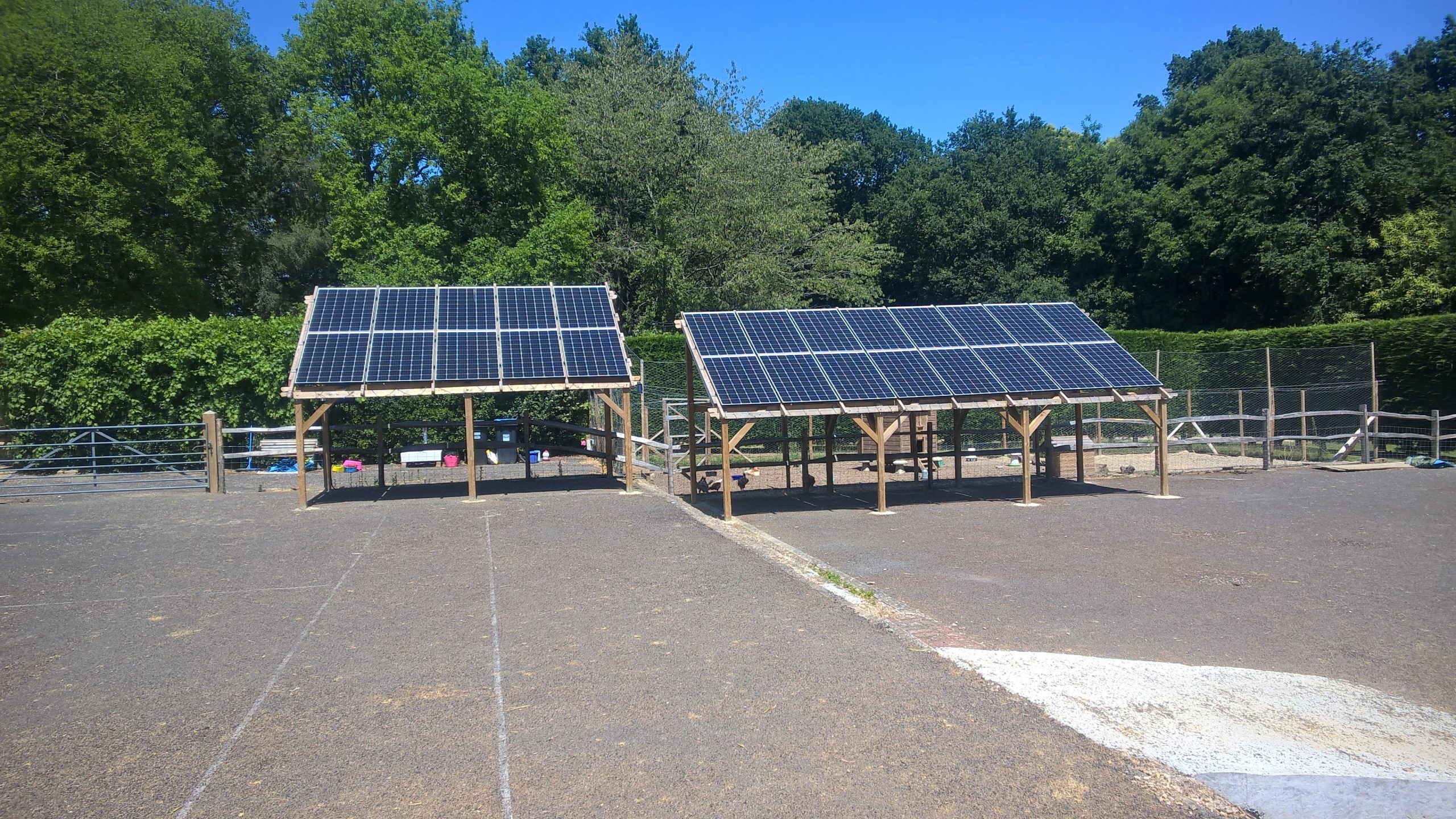 Power for a large detached house and swimming pool is supplied by a PV ...