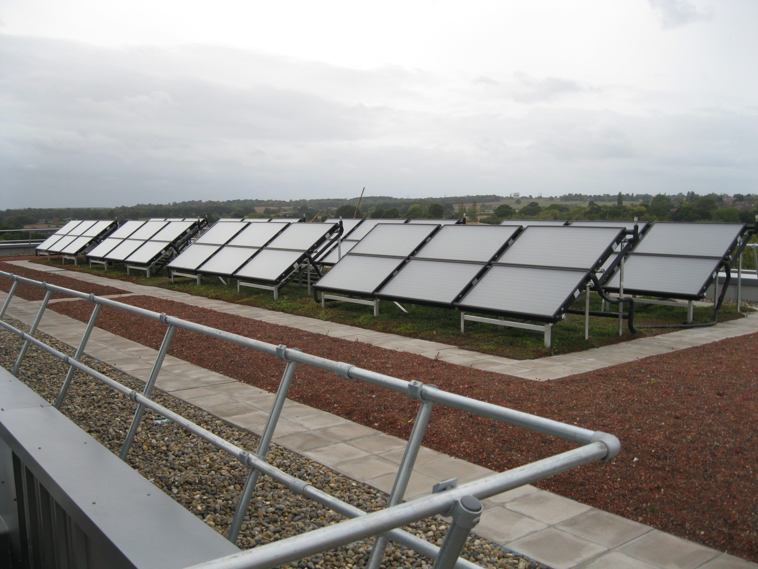 Photovoltaic Thermal (PVT) array installed on the Chemistry and Physics ...