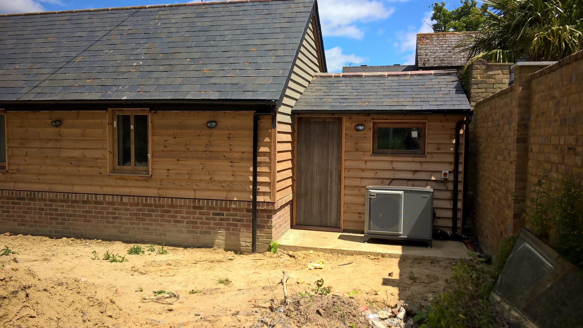 Single storey new build with heating and hot water supplied by an 8kW ...