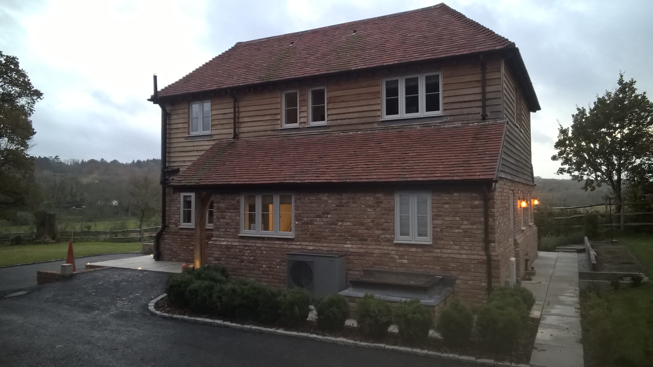 New build with heating and hot water supplied by a 12kW NIBE F2040 air ...